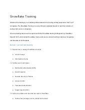 Snowflake SnowPro Certification Exam Cheat Sheet | PDF