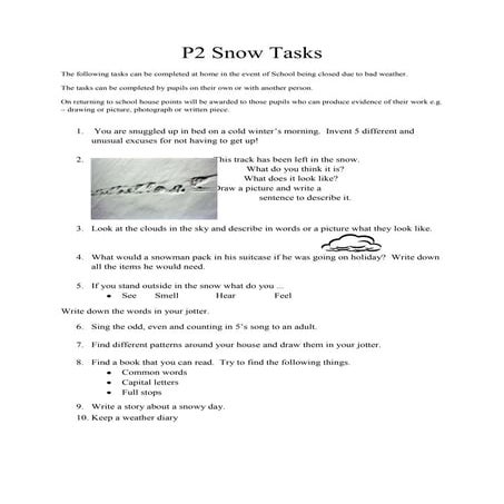 Snow homework p2+ | PDF