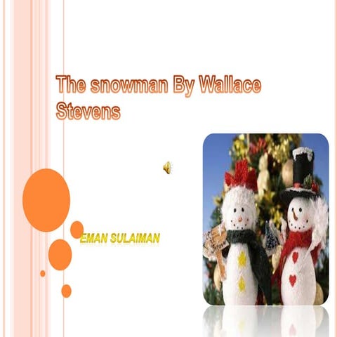 Snow man poem | PPTX