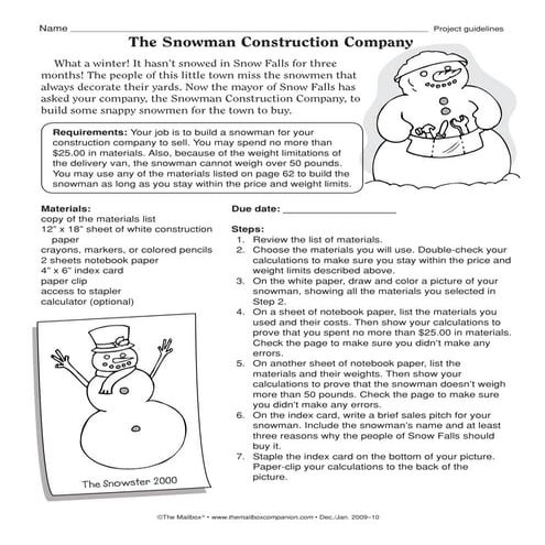 Snowman Project | PDF