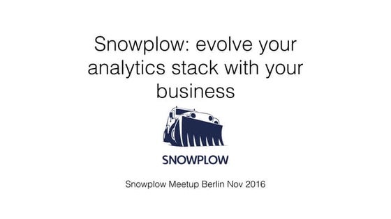Snowplow at DA Hub emerging technology showcase | PDF | Databases | Computer Software and ...