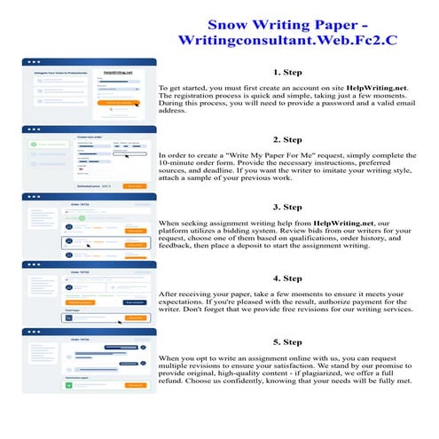 Snow Writing Paper - Writingconsultant.Web.Fc2.C | PDF | Homework and ...