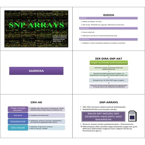 Snp arrays | PDF