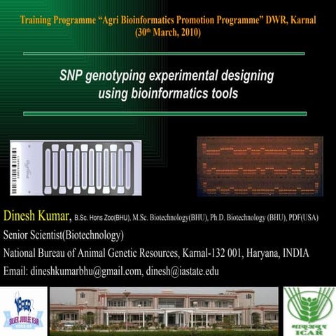 Snp Genotyping Methodlogy Dwr 30 03 10 | PPT