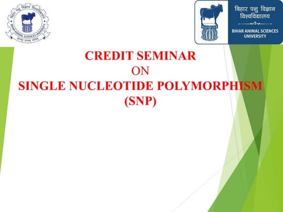 Single nucleotide polymorphism, (SNP) | PPT | Chemistry | Science