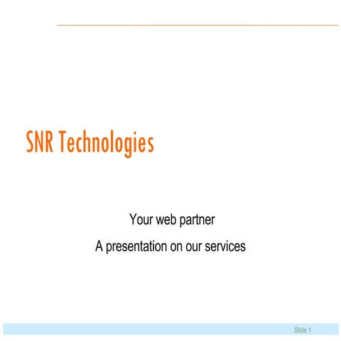SNR Technologies | PPT