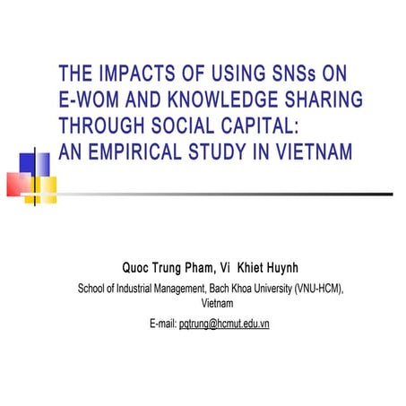 Sns e wom_ks_iccsa_pham | PPT