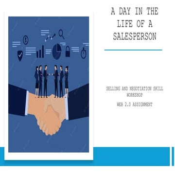 A DAY IN THE LIFE OF A SALESPERSON .pptx | Sales | Business