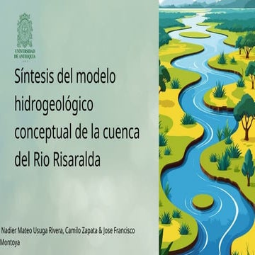 Síntesis del modelo hidrogeológico conceptual de la cuenca del Rio ...