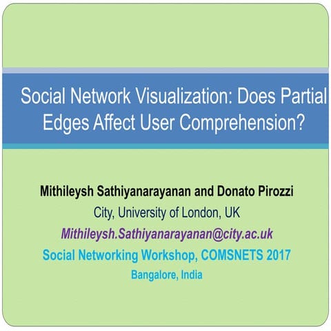 Social Network Visualisation | PPTX