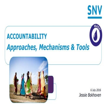 Accountability : approaches, mechanisms & tools | PDF