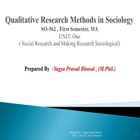 Introduction to Qualitative Research | PPT