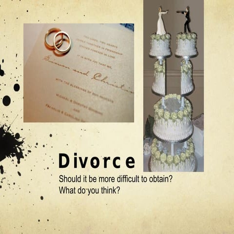 So205 Divorce Debate | PPT | Divorce | Family and Relationships
