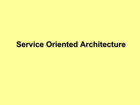Service Oriented Architecture And Business Process Modeling Overview Ppt