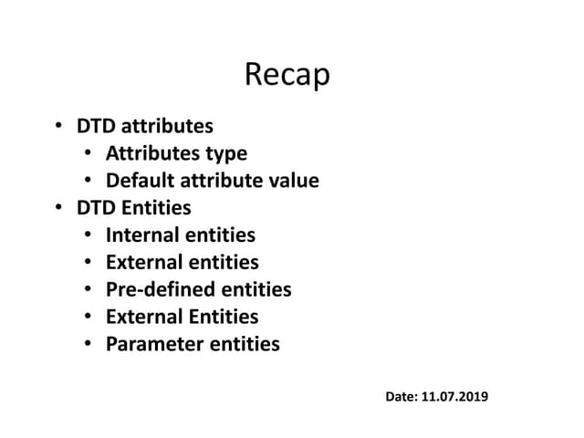Service Oriented Architecture Unit 1 Xml Schema Ppt