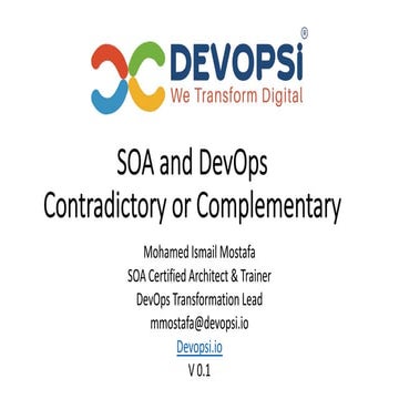 Soa And Devops V0 1 Ppt