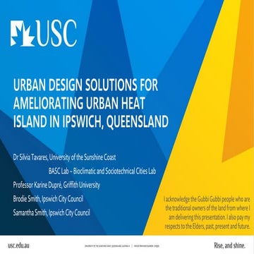 Urban Design Solutions for Ameliorating Urban Heat Island in Ipswich ...
