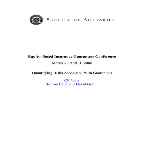 Soa Equity Based Insurance Guarantees Conference 2008 | PDF | Stocks ...