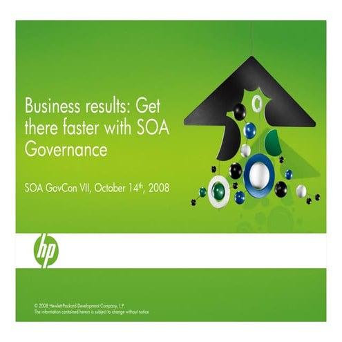 Business Results: Get there faster with SOA Governance | PDF | Computer Software and ...