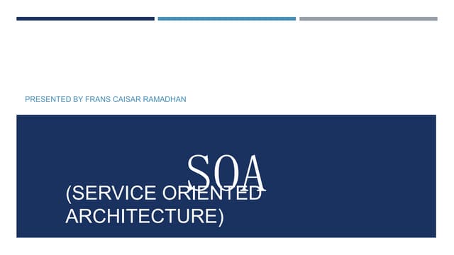 Soa Introduction Ppt 1706