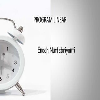 PROGRAM LINEAR CONTOH SOAL | PPTX