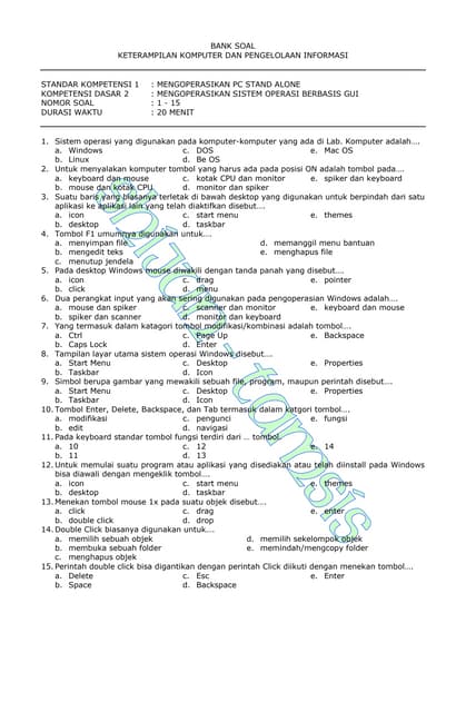 Soal kkpi-sk2-kd1-bag01 | PDF