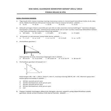Soal latihan-ul-smt-2-fisika-xi-ipa | DOCX