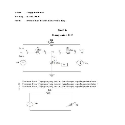 Soal 6 Rangkaian DC | DOCX