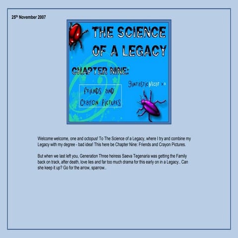 The Science of a Legacy: Chapter 9 | PPT