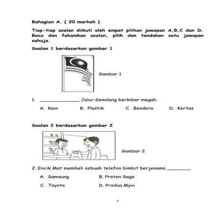Soalan BM thn 2 skt | PDF