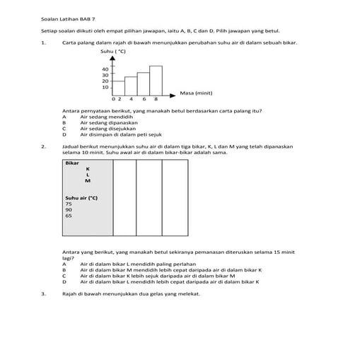 Soalan latihan unit 7 : Haba | DOC