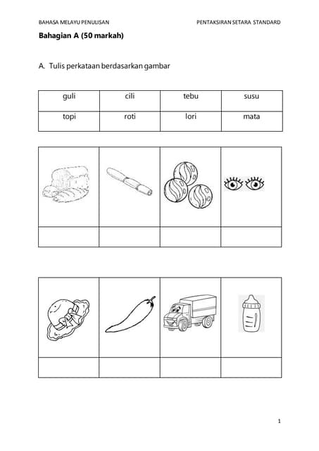 CONTOH SOALAN BM TAHUN 2 | DOC