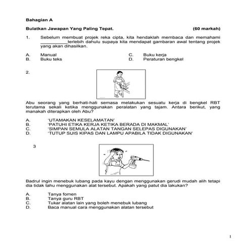 Soalan rbt tahun 4 | DOC
