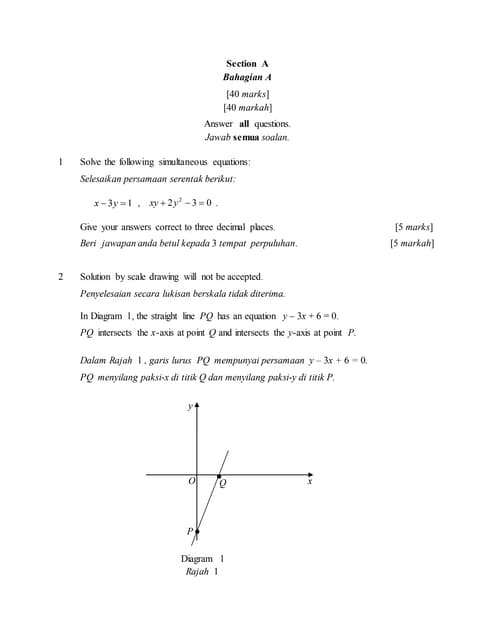 Latihan Ithink and kbat math form 3 | PDF