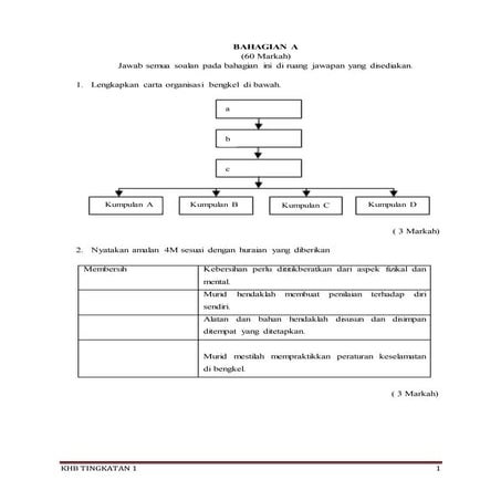 Soalan setengah thn kh t1 2015 | PDF