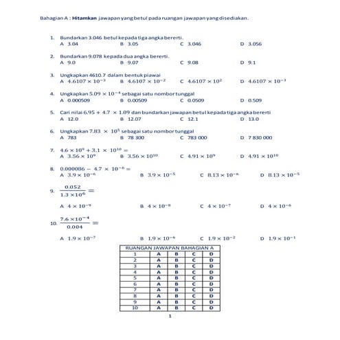 Soalan Ulangkaji Matematik untuk Teknologi Semester 3 Kolej Vokasional ...