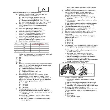 Soal a pts ipa 8 | PDF