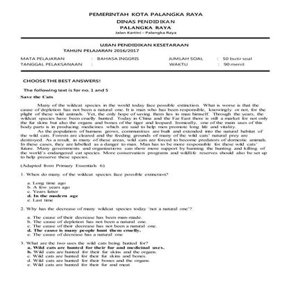 Soal bahasa inggris | PDF