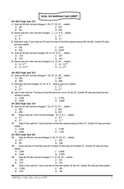 Latihan soal garis dan sudut | PDF