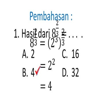 SOAL BILANGAN BERPANGKAT PECAHAN DAN BENTUK AKAR EDIT.pptx