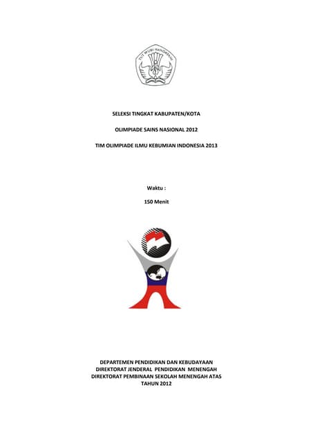 Soal dan Pembahasan OSK Kebumian 2010 | PDF