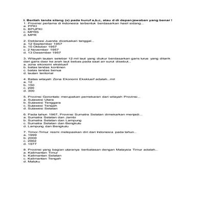 Soal ips kelas 6 | DOCX