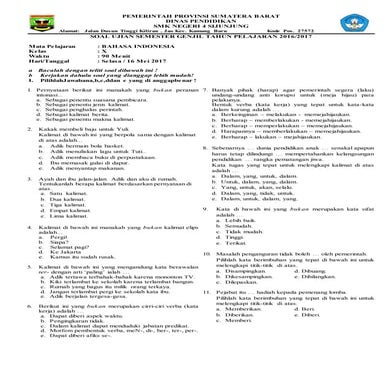 Soa l kls_x koreksi | DOCX