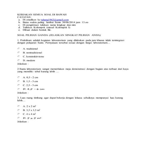 Soal lab | DOCX
