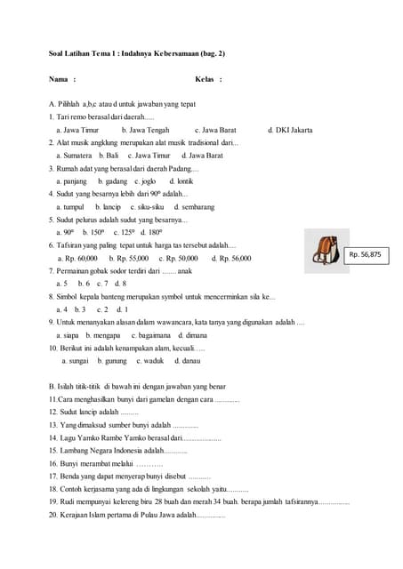 Ulangan IPA Kelas 1 Semester 2-www.mautidakmauharusmau.blogspot.com