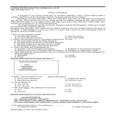 Soal mid bahasa inggris kelas ix | PDF