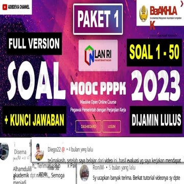 Soal MOOC PPPK - Paket 1 terbaru Fix.pptx