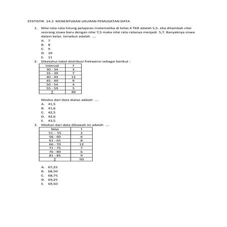 Soal mtk kel. teknologi industri sk 12 kd 2 sk 13 kd 1 2 sk 14 kd 1 3 | DOCX