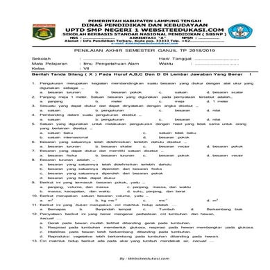 Soal pas sms 1 ipa kls 7 websiteedukasi | DOCX