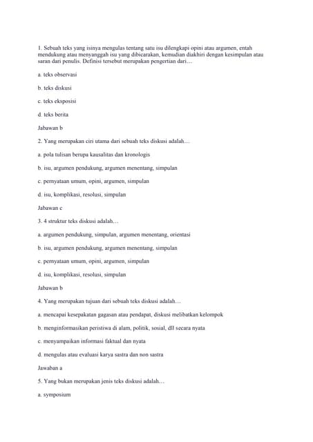 50 Soal Bahasa Indonesia Kelas 9 Semester 1.docx